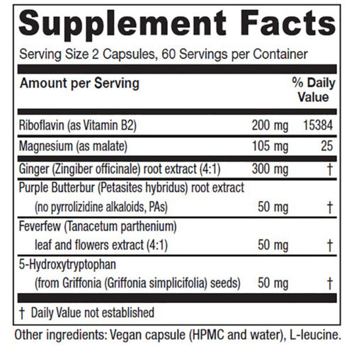 BUTTERBUR EXTRA (Riboflavin B2, Magnesium, Feverfew, Petasins) | ITC ...