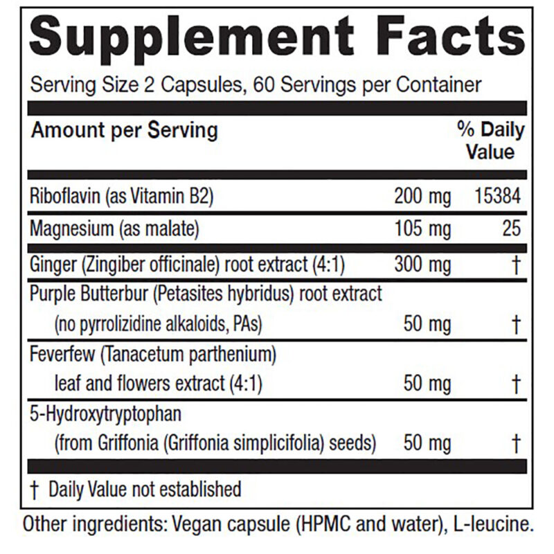 BUTTERBUR EXTRA (Riboflavin B2, Magnesium, Feverfew, Petasins) | ITC ...