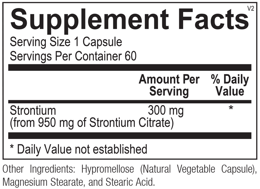 Strontium #60 capsules | ITC Compounding Pharmacy